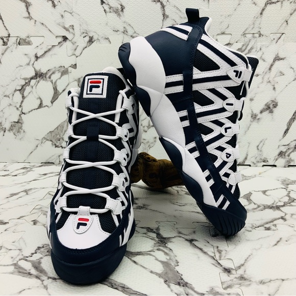 Fila | Shoes | Mens Fila Stackhouse Spaghetti Navy White Sneakers Nwt ...